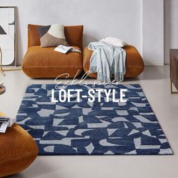 Wecon Home Teppich &raquo;Ocean State&laquo; rechteckig 10 mm H&ouml;he handgefertigt, gemustert, pflegeleicht, Wolle, Wohnzimmer, Esszimmer bunt Schurwolle B : 70cm 1