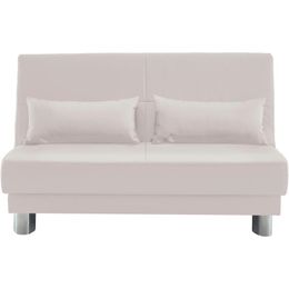 Home Affaire Schlafsofa &raquo;Gina&laquo; mit einem Handgriff vom Sofa zum Bett wei&szlig; 100% PU B/H/T: 140cm x 86cm x 195cm, Kunstleder