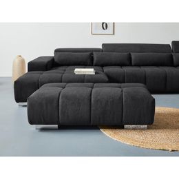 COTTA Hockerbank &raquo;Orion&laquo; schwarz 100% Polyester B/H/T: 134cm x 42cm x 70cm, Struktur fein