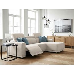 OTTO home Ecksofa &raquo;LEOO&laquo; mit USB A/C-Anschluss. Federkern, verstellbaren Kopfst&uuml;tzen, Webstoff Webstoff 100% Polyester B/H/T: 254,5cm x 83cm x 173cm, 