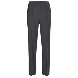 GOLDNER Damen Schlupfhose "Rippenhose mit Biesen", grau, Gr. 52, Obermaterial: 100% Polyester COOLMAX PES(Coolmax)., Hosen, Ohne