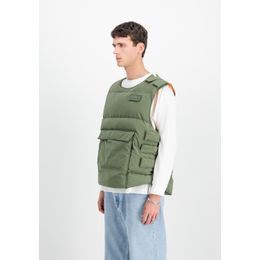 Herren Blouson "Protector Puffer Vest", gr&uuml;n, Gr. M, Alpha Industries, Obermaterial: 100% Nylon, Futter: 100% Polyester, F&uuml;llung: 100% Polyester,