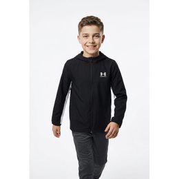 Under Armour Herren Windbreaker &raquo;UA B RIVAL WVN JACKET f&uuml;r Kids&laquo; wasserdicht, leichtes Material, f&uuml;r den Lagenlook schwarz XS