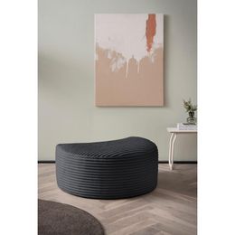 LeGer Home by Lena Gercke Hocker &raquo;ISALIE Cord, passend zur Serie ISALIE&laquo; gepolstert, kombinierbar mit XXL-Sessel ISALIE grau B/H/T: 94cm x 45cm x 63cm