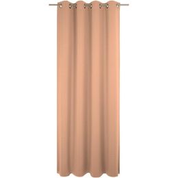 WIRTH Vorhang &raquo;Sunday&laquo; &Ouml;sen 1 Stk. tlg. nach Ma&szlig; orange Jacquard, Baumwolle, Polyester 285cm, &Ouml;sen, 142cm