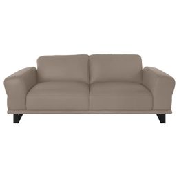 W.Schillig 2,5-Sitzer &raquo;montanaa&laquo; mit Metallkufen in Schwarz pulverbeschichtet, Breite 212 cm braun B/H/T: 212cm x 78cm x 94cm, Longlife Xtra-Leder Z59