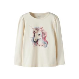 Name It Shirt 'NMFKimia' M&auml;dchen Gr&ouml;&szlig;e 92 hellbeige / mischfarben