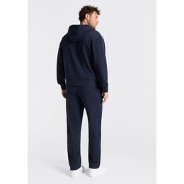 Champion Herren Jogginganzug "Terry Hooded Full Zip Sweatshirt", blau, Gr. L, Obermaterial: 55% Baumwolle, 45% Polyester, Sportanz&uuml;ge, zweiteiliges