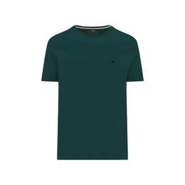 Fynch-Hatton Herren Fynch-Hatton T-Shirt mit Logo-Stickerei gr&uuml;n S