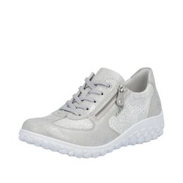 Rieker Damen Sneaker Halbschuh, Schn&uuml;rschuh, Freizeitsneaker mit floralem Muster 39