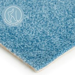 ANDIAMO Teppichboden &raquo;Catania, Velours, Gesamth&ouml;he 7,5 mm, Luxusklasse LC1&laquo; rechteckig meliert, Breite 400 cm oder 500 cm, strapazierf&auml;hig & pflegeleicht blau