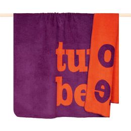 Pad Wohndecke &raquo;Tuttobenne&laquo; Made in Europe, Wendefunktion, Uni Farben, mit Schriftzug, 150x200 cm bunt Obermaterial: 60% Baumwolle, 40% Polyacryl B/L: 