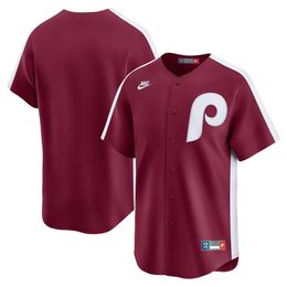 Nike Herren Baseballtrikot "Nike Trikot Philadelphia Phillies Nike Limited Cooperstown", rot, Gr. XXL, 100% Polyester, Trikots
