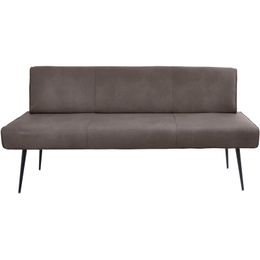 K+w Komfort & Wohnen K+W Komfort & Wohnen Essbank &raquo;Giacomo I Polsterbank&laquo; Metallf&uuml;sse in schwarz, wahlweise in der Breite 200cm oder 177cm braun B/H/T: 177cm x 87cm x 62cm