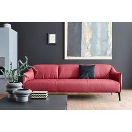 W.Schillig 3-Sitzer &raquo;sally Design-Sofa, Loungesofa, bequem, schmale Armlehnen, Breite 224cm&laquo; mit Metall-Winkelf&uuml;&szlig;en in Schwarz pulverbeschichtet, 