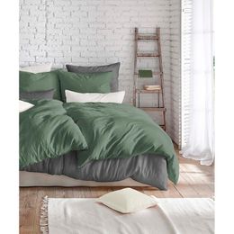Fleuresse Bettw&auml;sche &raquo;Provence in Gr. 135x200, 155x220 oder 200x200 cm&laquo; 2 Stk. Halbleinen, 50% Baumwolle, 50% Leinen, Gr. 135x200, 155x220, 200x200cm 