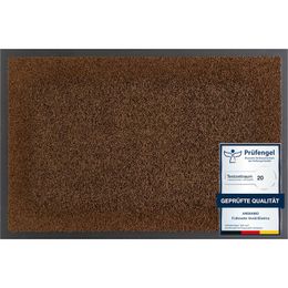 ANDIAMO Fu&szlig;matte &raquo;Verdi, Made in Netherlands&laquo; rechteckig 6 mm H&ouml;he Schmutzfangmatte, Eingangsmatte, rutschfest, strapazierf&auml;hig braun Kunstfaser B : 40cm 1 
