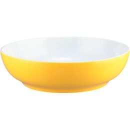 Seltmann Weiden Sch&uuml;ssel &raquo;Liberty Pure Colors&laquo; 1 aus Porzellan Schale, Bowl gelb Porzellan &Oslash; 25,4cm