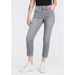 MAC Damen MAC 7/8-Jeans &raquo;MELANIE 7/8 summer&laquo; Sommerliche Denim-Qualit&auml;t, sehr leicht im Gewicht grau 46, L&auml;nge 27