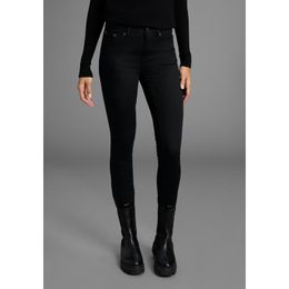 Arizona Damen Slim-fit-Jeans &raquo;Shaping&laquo; enge Passform, R&ouml;hrenjeans, Used-Look-Waschung, hohe Leibh&ouml;he schwarz 21, K + L Gr