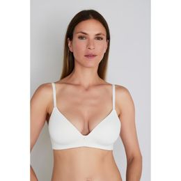 JOOP! Damen JOOP! B&uuml;gelloser BH &raquo;Sensation&laquo; mit edlem Metall-Logo am Mittelsteg wei&szlig; 80, Cup C