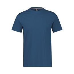 Lerros Herren Lerros T-Shirt im Basic-Look blau S