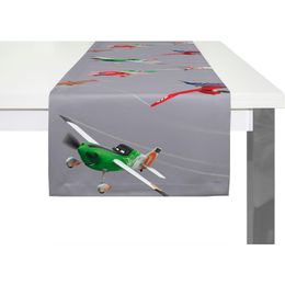 WIRTH Tischl&auml;ufer &raquo;Planes Action&laquo; Disney grau Polyester B/L: 150cm x 50cm, 1 Stk.
