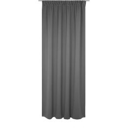 WIRTH Vorhang &raquo;Newbury&laquo; Multifunktionsband 1 Stk. tlg. nach Ma&szlig; grau Baumwolle, Polyester 155cm, Multifunktionsband, 130cm