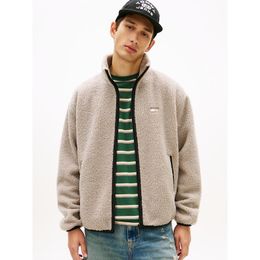 Tommy Jeans Herren Fleecejacke &raquo;TJM BADGE TEDDY&laquo; Stehkragen, Teddyfleece, relaxed fit beige 3XL