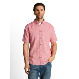 Tom Tailor Herren Tom Tailor Kurzarmhemd mit Button-Down Kragen rosa M, N-Gr