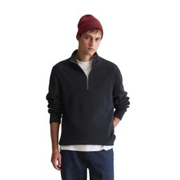 Marc O'Polo Marc O'polo Denim Herren Marc O'Polo DENIM Troyer relaxed fit aus reiner Bio-Baumwolle blau XL
