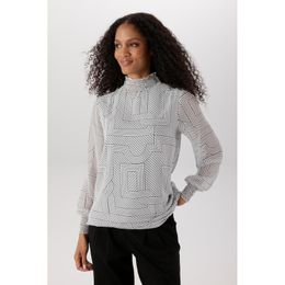 Aniston Selected Damen Aniston SELECTED Chiffonbluse hinten im Nacken mit zwei Kn&ouml;pfen zu schlie&szlig;en - NEUE KOLLEKTION wei&szlig; 44