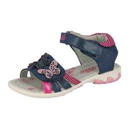 Lico M&auml;dchen Sandale "Sandale Lindsey V - marine/pink/rosa", Gr. 30, blau, Synthetik, Schuhe