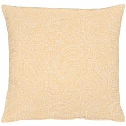 Apelt Dekokissen &raquo;7907 Uni Paisley&laquo; Kissenh&uuml;lle mit F&uuml;llung, 1 St&uuml;ck rot Kunstfaser, Polyester B/L: 48cm x 48cm, 1 Stk.