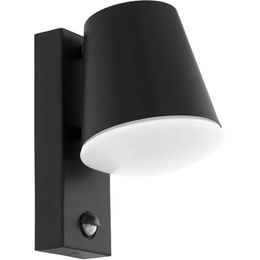 Eglo Wandleuchte &raquo;Caldiero Au&szlig;en-Wandlampe, Au&szlig;enlampe, Stahl und Kunststoff, E27, IP44&laquo; E27 1 Stk. Wand-/Deckenleuchte - L14 x H24 x AL18,5 cm - 