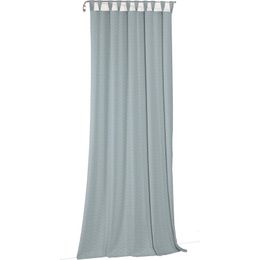 WIRTH Vorhang &raquo;Torbole&laquo; Schlaufen 1 Stk. tlg. nach Ma&szlig; blau Baumwolle, Polyester 275cm, Schlaufen, 132cm