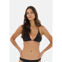 ENDURANCE ATHLECIA ATHLECIA Damen Triangel-Bikini-Top "Sherrill", schwarz, Gr. 38, unifarben, 85% Polyamid, 15% Elasthan, Bikini-Oberteile, im stilvoll gebundenen
