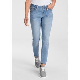 H.I.S. H.I.S Damen 5-Pocket-Jeans &raquo;ariaMS&laquo; normale Leibh&ouml;he, R&ouml;hrenjeans, mit Used-Waschung, 5-Pocket-Style blau 38, L&auml;nge 30