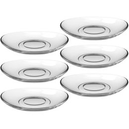 Leonardo Untertasse &raquo;Napoli&laquo; Teller Set, Glas transparent Glas 14cm