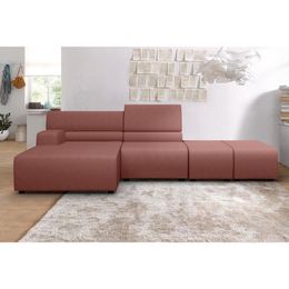 Egoitaliano Ecksofa &raquo;Babouche, Designsofa mit au&szlig;ergew&ouml;hnlichem Sitzkomfort zum Wohlf&uuml;hlen&laquo; braun 100% Polyester. Wasserabweisende Mikrofaser. B/H/T: 384cm x 98cm