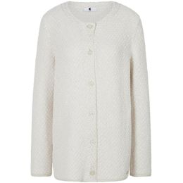 Emilia Lay - Strickjacke, weiss, Gr. 44 / L - Baumwolle