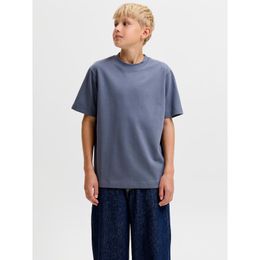 Jack & Jones Jack & Jones Junior Kinder Rundhalsshirt &raquo;JJEBARRON TEE SS O-NECK NOOS JNR&laquo; Baumwollmischung, relaxed fit grau 140