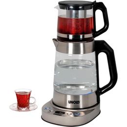 Unold Elektro Samowar &raquo;Selin&laquo; 1 l 1800 W Teekanne und Wasserkocher in einem Ger&auml;t silber Einheitsgr&ouml;&szlig;e Samowar