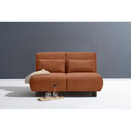 ell+ell ell + ell Schlafsofa &raquo;Minou&laquo; orange B/H/T: 145cm, Mit Relaxfunktion, Gel-Sandwichpolster