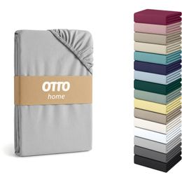 OTTO home Spannbettlaken &raquo;Physalis Topper COMFORT&laquo; bis 10 cm H&ouml;he, Bettlaken, Laken, in Comfort & Premium Qualit&auml;t grau Jersey, Obermaterial: 100% 