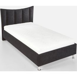 Westfalia Schlafkomfort Polsterbett schwarz Bezug Bett: Microfaser (100% Polyester);Bonnell-Federkernmatratze: Mischgewebe (51% Polyprophlen, 39% Polyester, 10% Baumwolle);
