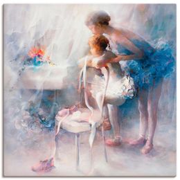 Artland Leinwandbild &raquo;Ballett&laquo; Sport 1 Stk. tlg. auf Holzrahmen gespannt wei&szlig; Leinwand B/H/T: 50cm x 50cm, Leinwandbild Sport quadratisch, 1 Stk.