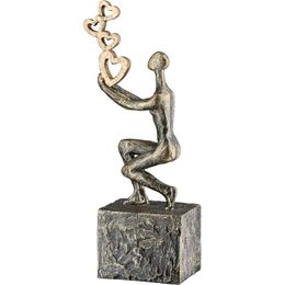 Gilde Skulptur &raquo;Skulptur Person Flying Hearts&laquo; braun Kunstharz B/H/T: 10cm x 24cm x 7cm