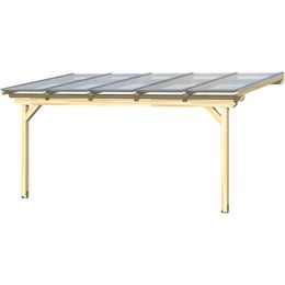 Skan Holz Terrassendach &raquo;Ancona&laquo; Leimholz braun Polycarbonat (PC) B/H/T: 541cm x 292cm x 400cm