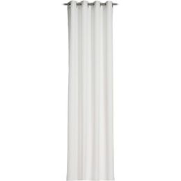 G&ouml;zze Vorhang &raquo;Linus &Ouml;senschal&laquo; &Ouml;sen 1 Stk. tlg. HxB: 245x140, Uni Panamagewebe wei&szlig; Polyester 245cm, &Ouml;sen, 140cm